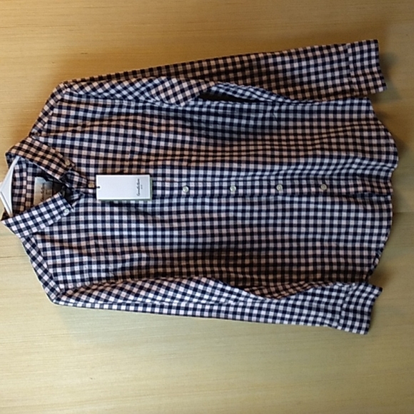 Goodfellow & Co | Tops | Goodfellow Pink Black Button Up Dress Shirt In ...